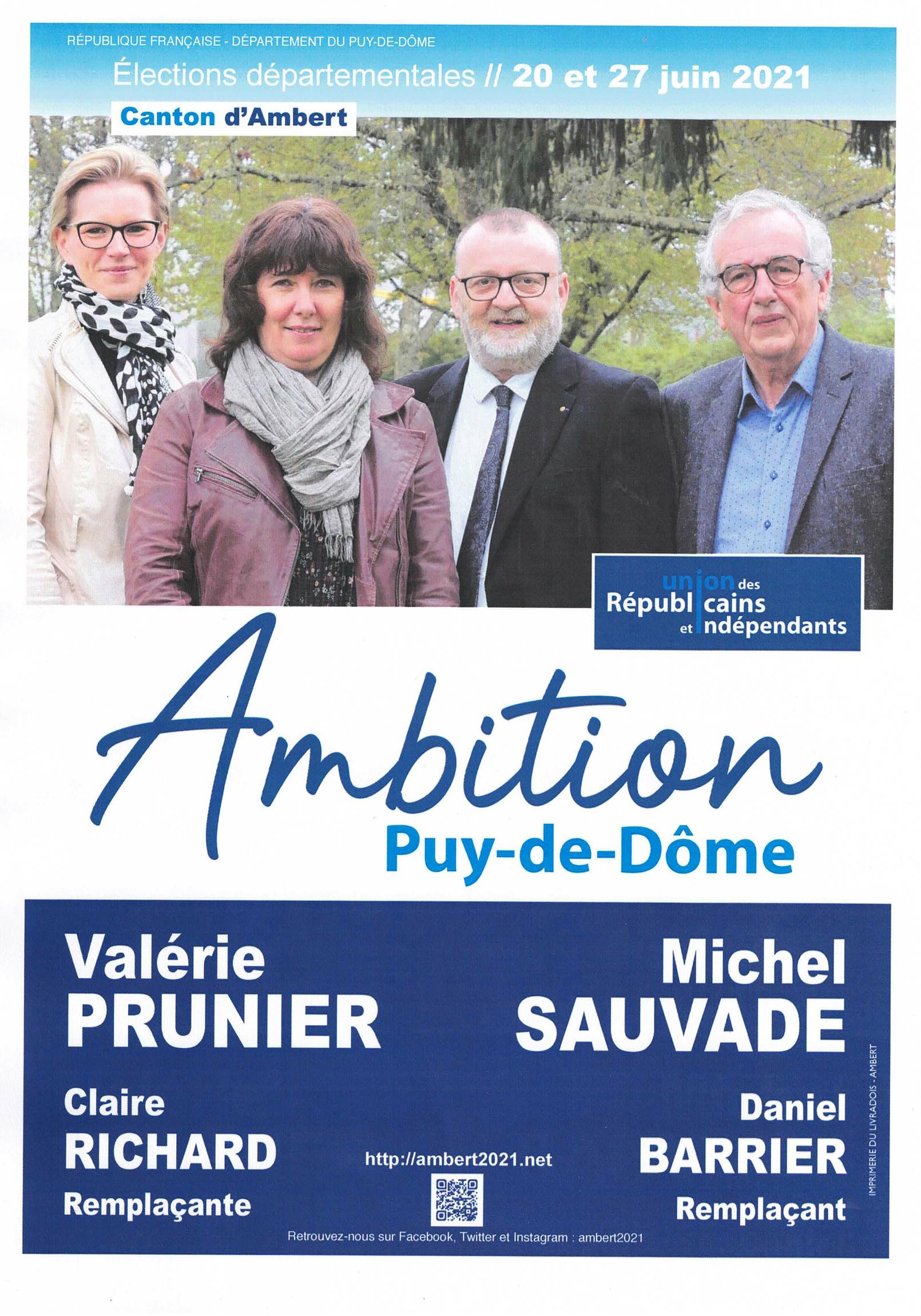Vos candidats pour le canton d’Ambert | Valérie PRUNIER / Claire ...
